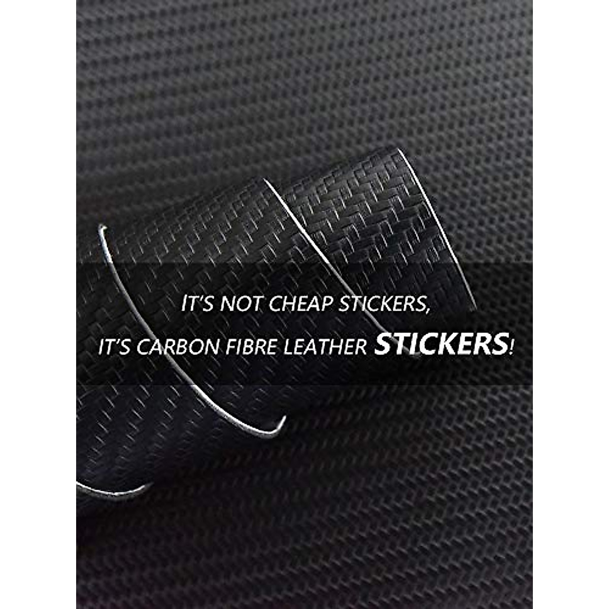 Car Door Sill Stickers for Honda Accord Threshold Protector Carbon Fibre Leather (black)