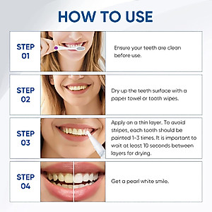 Tooth Paint, Instant Teeth Whitening, Tooth Polish Uptight White, Easy at Home Temporary Teeth Paint Polish Pen