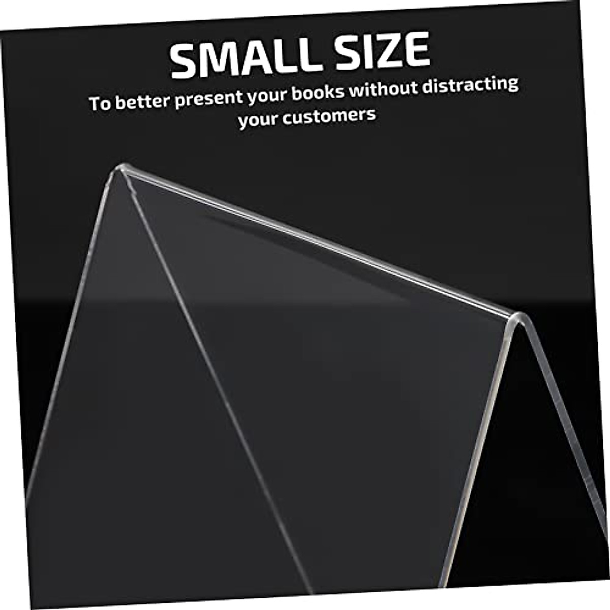 VILLFUL 1pc Acrylic Bookend Foldable Bookshelf Metal Brackets Adjustable Bookends Heavy Duty Book Ends Clear Magazine Holder Desk Book Stand Bookstore Tabletop Bookend Acrylic Book Support