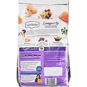Rachael Ray Nutrish Longevity Premium Natural Dry Cat Food, Chicken with Chickpeas & Salmon Recipe, 3 Pounds