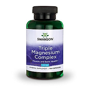 Swanson Triple Magnesium Complex - 100 Capsules, 400mg Each