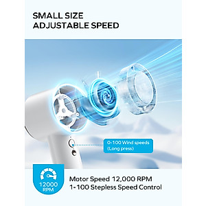 MOMAX Handheld Fan with Ice Cooling, Fast Cooling to 46°F, USB Rechargeable, Mini Fan with 12000RPM, Portable Fan for Summer/Outdoor, Gifts for Women and Child