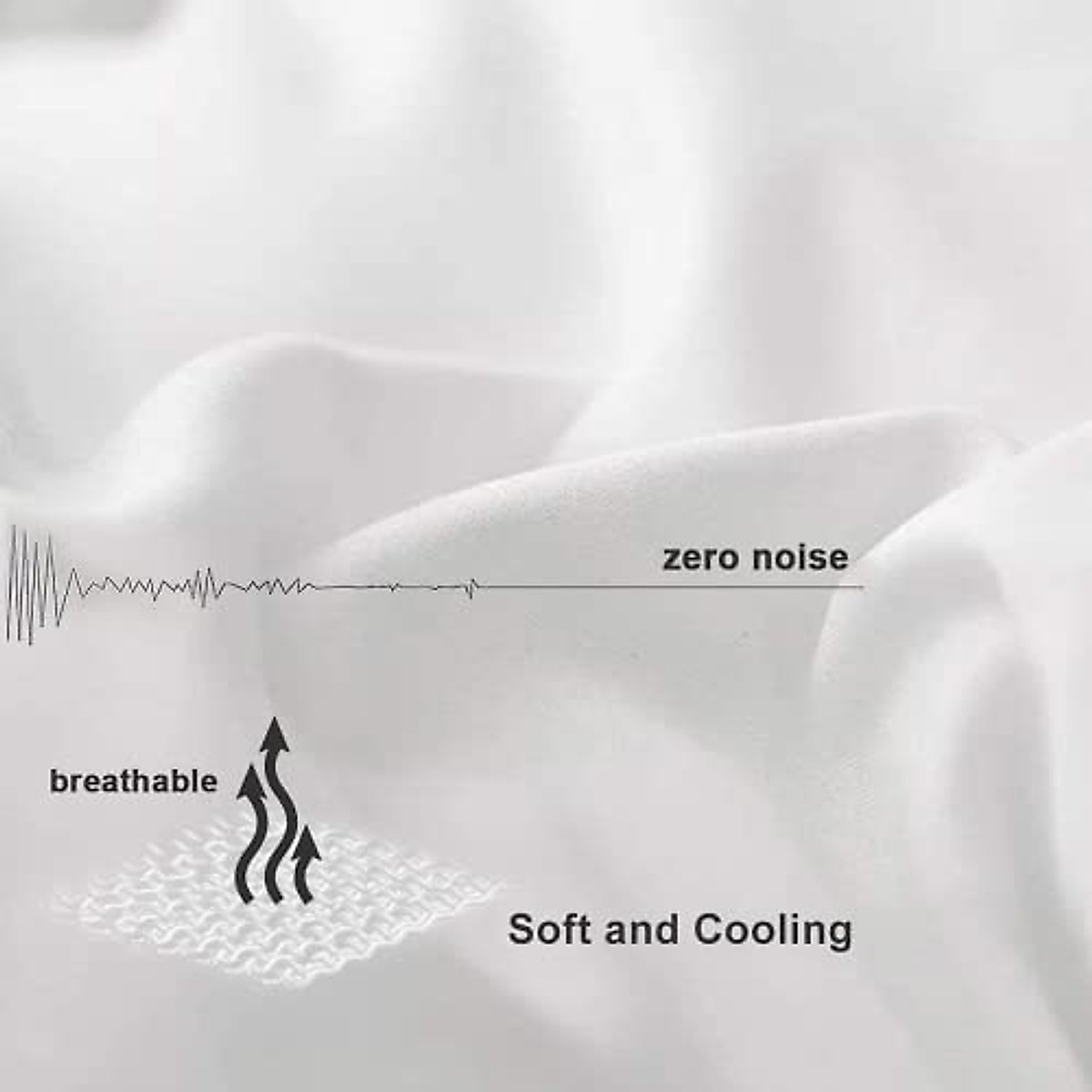 COHOME Twin XL 2100 Series Cooling Down Alternative Comforter - Quilted Duvet Insert with Corner Tabs All-Season - Soft Luxury Hotel Comforter - Reversible - Machine Washable - White