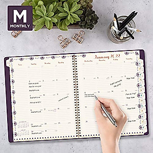 Cambridge 2022 Weekly & Monthly Appointment Book & Planner by Cambridge, 8-1/2" x 11", Large, Sundance, Purple (5051-905)