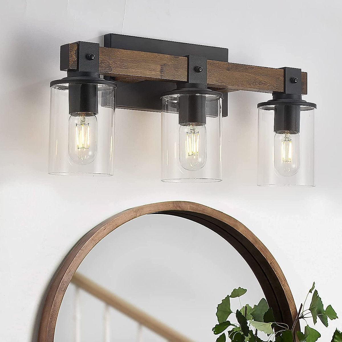 Eietonte Clear Glass Lamp Shade 5.5inch High,3.5inch Diameter,1.65inch Fitter Cylinder Glass Shade Replacement for Chandelier,High Transmittance Lampshade Cover for Floor Lamp Pendant Light 6 Pack