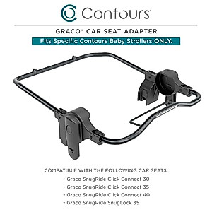 Contours Infant Car Seat Adapter for Contours Strollers, Fits Graco Infant Car Seats into Select Contours Baby Strollers