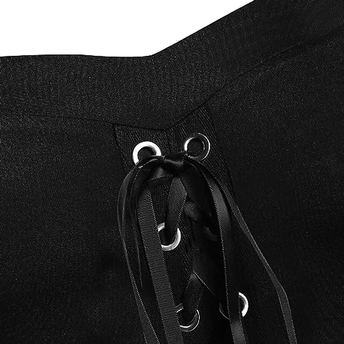 Renaissance Faire Costume Women Sling Swing Mesh Gothic Scary Halloween Costumes for Women Renaissance Shoes Goth Dress for Women Womens Costumes Ren Faire Corset Black Gothic Dress（6-Black,Small）