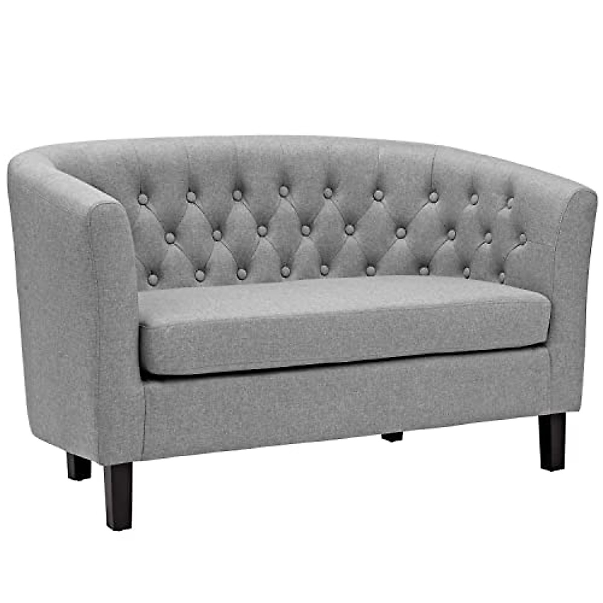 Modway EEI-2614 Prospect Upholstered Contemporary Modern Loveseat In Light Gray