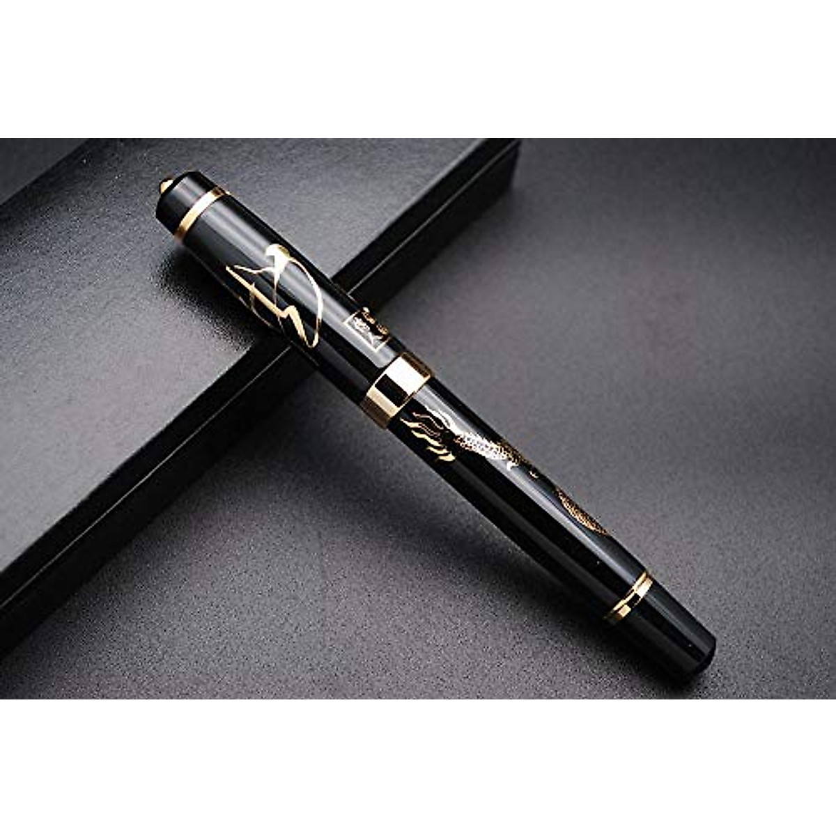 JINHAO Golden Relievo CHUAN REN Fountain Pen M Nib