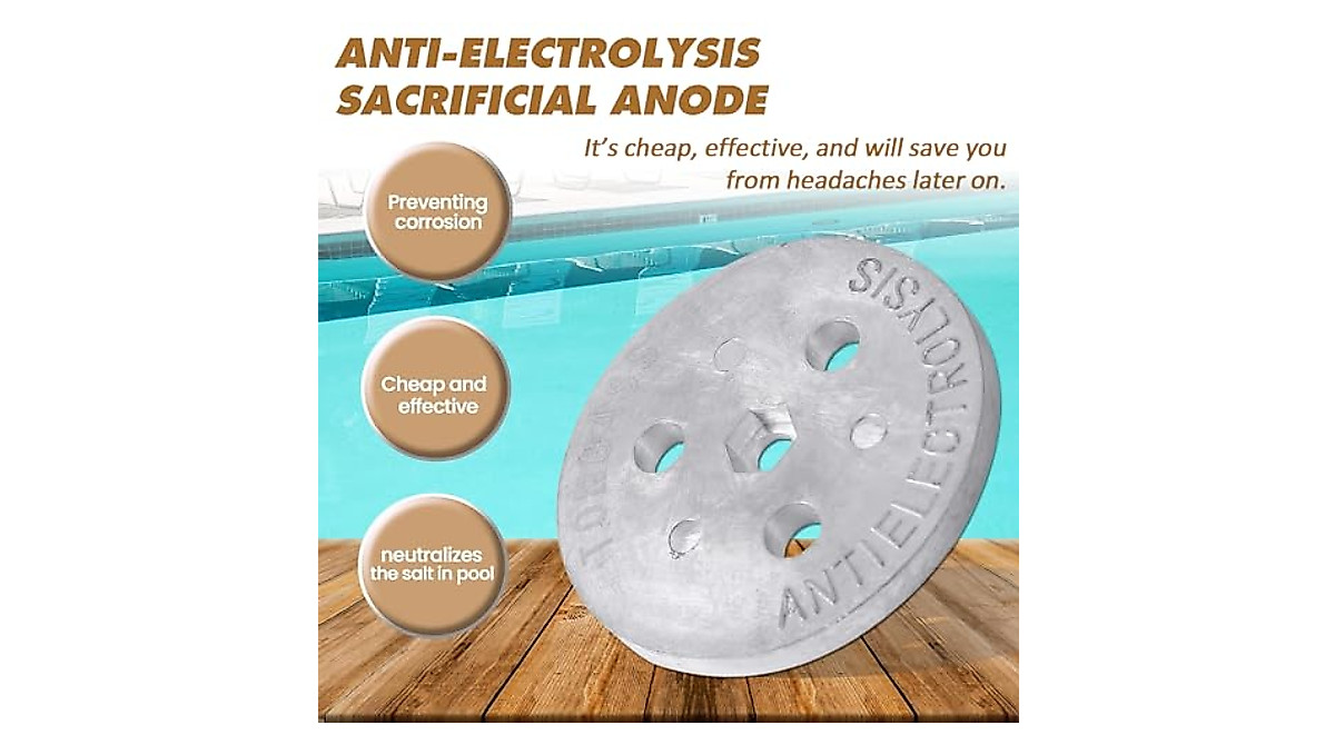 TonGass Zinc Anode Weight for Salt Pools - Protect Metal