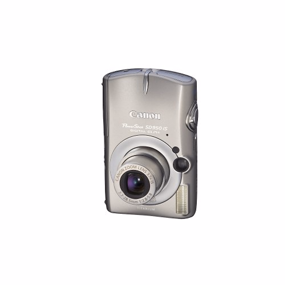 Canon PowerShot SD950IS 12.1MP Digital Camera with 3.7x Optical Image Stabilized Zoom (Titanium)