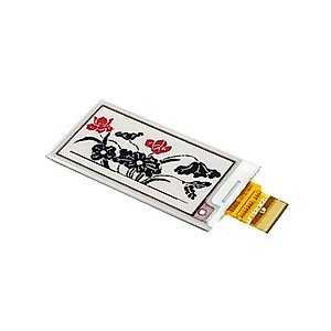 Taidacent 2.13 Inch SPI e Ink Display Bare Screen 212x104 Resolution Electronic Paper e Ink Screen Monitor Red Black and White e Ink Paper Display