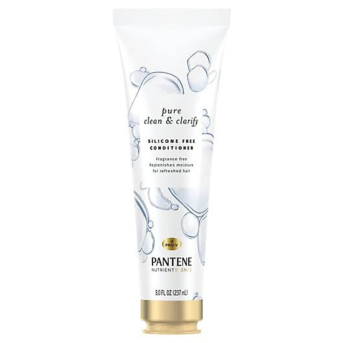 Pantene Pro-V Nutrient Blends Pure Clean & Clarify Conditioner, Silicone and Fragrance Free, 8 fl oz