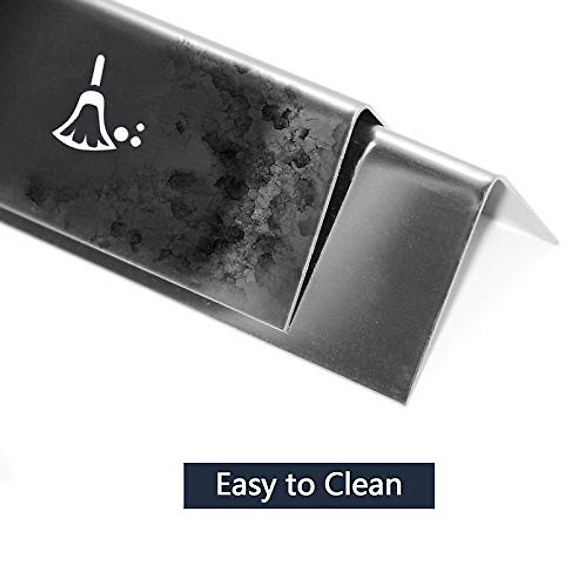 Hongso 7636 15.3" Stainless Steel Flavorizer Bars Replacement for Weber Spirit 300 Series E-310, E-320, S-310, S-320 with Front Mounted Control Panel Grills 46410674 46510001 5-Pack Heat Plates, 20GA