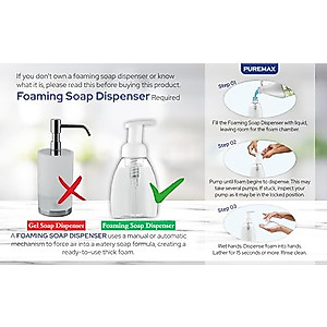 Puremax Foaming Hand Soap Refills with Essential Oils | Rose | Gentle, Moisturizing | Biodegradable Formula | Made in USA | 128 Fl Oz (1 Gallon) |