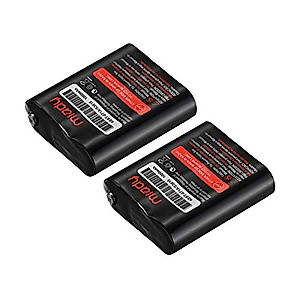 Miady Pack of 2 Two-Way Radio Rechargeable Batteries 3.6V 1000mAh for Talkabout Motorola 53615 KEBT-071A KEBT-071-B KEBT-071-C KEBT-071-D