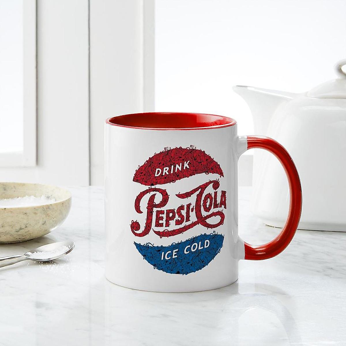 CafePress Pepsi Logo Doodle Ceramic Coffee Mug, Tea Cup 11 oz