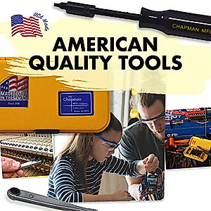 Chapman MFG CM-13 Mini Ratchet, 1/4" Drive, USA Made Stainless Steel Ratchet with 20 Tooth Gear & 18 Degree Working Arc