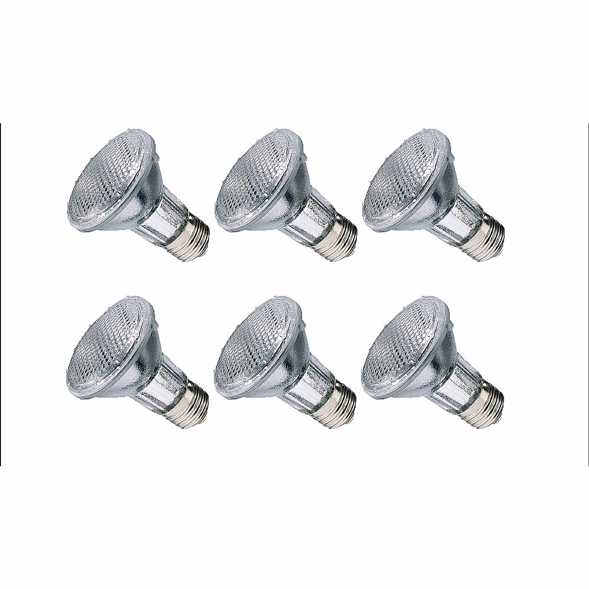 BEELITE 6-Pack Halogen PAR20 39 Watt (50W Replacement), Dimmable, 120 Volt, 40 Degree Flood, Light Bulb, 6 Pk