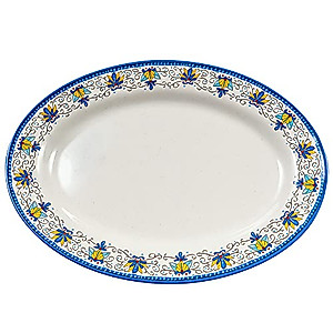 G.E.T. OP-618-SL Food Service Oval Display Platter, 18" x 13.5", Santa Lucia