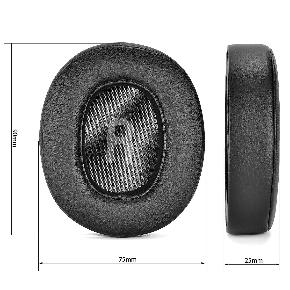 Tune 750BT Earpads - Replacement Ear Cushion Compatible with JBL Tune 700BT / 710BT / 700BTNC / 750BT / 760BTNC Headphone,Softer Protein Leather, High-Density Noise Cancelling Foam (Black)