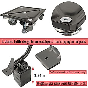 Locci Furniture Dolly, Furniture Movers with 5 Wheels, Furniture Lift Mover Tool Set with 360° Rotation Wheels, 1600 Lbs Capacity, for Moving Heavy Furniture, Refrigerator, Sofa, Cabinet