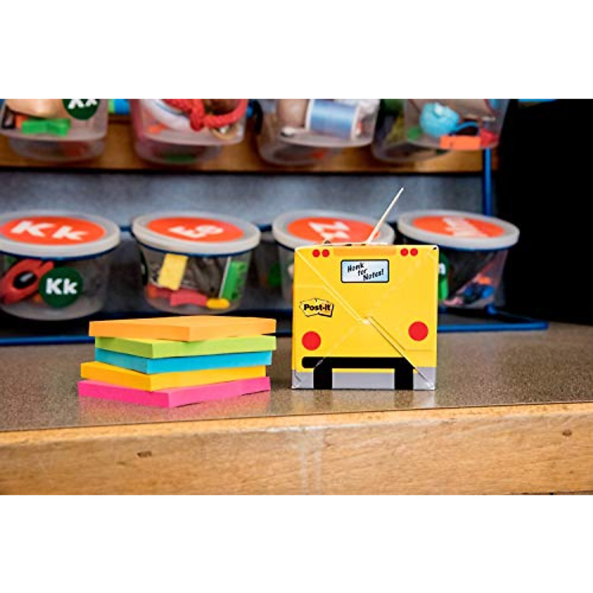 Post-it Super Sticky Notes, Classroom Value Pack, 35 Pads/Pack, 2X The Sticking Power, 3x3 in, Bright Colors (654-35SSBUS)