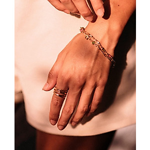 Barzel Gold Statement Trendy Cocktail Ring 18K Gold Plated Statement Ring For Women - (Gold, 10)