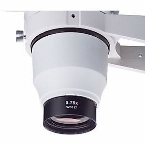 AmScope ZM07 0.7X Barlow Lens For ZM-Series Stereo Microscope Heads, 48mm Diameter Mount