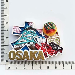 Japan Osaka Fridge Magnets Funny 3D Resin Magnet for Refrigerator Travel Souvenir Gifts Home Kitchen Decoration Magnets Sticker Crafts