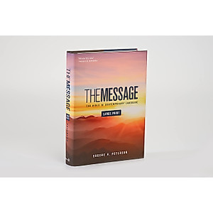 The Message Large Print (Hardcover): The Bible in Contemporary Language