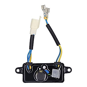 WOOXGEHM AVR Automatic Voltage Regulator, Single Phase 6 Wire Generator Voltage Regulator, Good Toughness AVR Voltage Regulator for 1‑2.5KW Generator