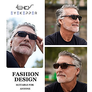 Eyekepper Wide Lens 3-pack Clip-on Polarized Sunglasses 57 * 39MM