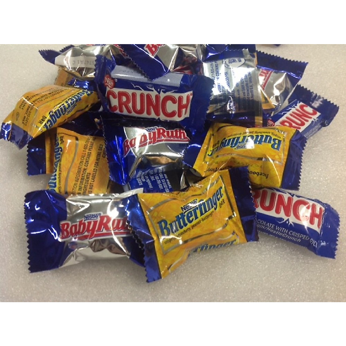 Nestle Chocolate Miniatures 5 pounds bulk Crunch Bar Baby Ruth Butterfinger
