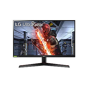 LG 27GN800-B 27 Inch Ultragear QHD (2560 x 1440) IPS Gaming Monitor with IPS 1ms (GtG) Response Time / 144Hz Refresh Rate and NVIDIA G-SYNC Compatible with AMD FreeSync Premium - Black (Renewed)