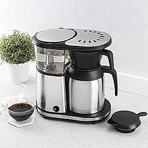 ---Bonavita 8 Cup Coffee Maker, One-Touch Pour Over Brewing with Thermal Carafe, SCA Certified, Stainless Steel (BV1900TS)