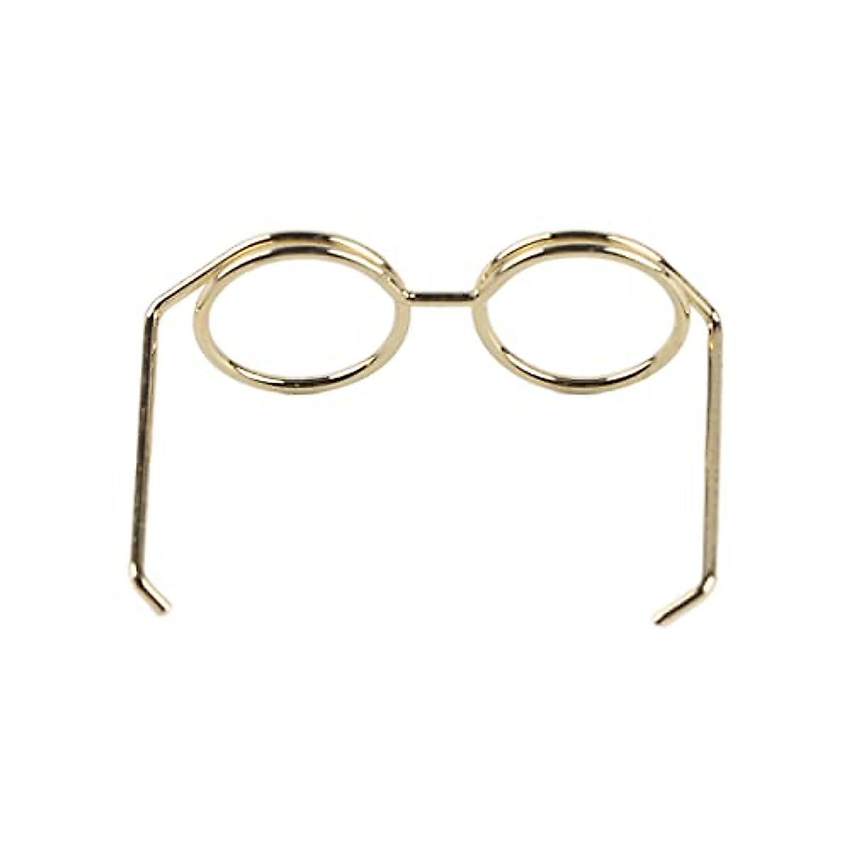 Paper Clip, 10Pcs Metal Rose Golden Small Eyeglass Shape Bookmark for Fixing Card Book File for Office Home School Supplies