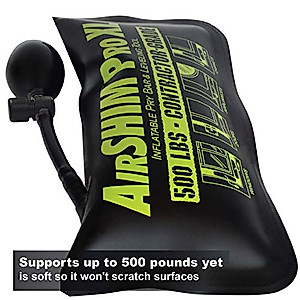 Calculated Industries 1194 Air Shim XL Inflatable Pry Bar and Leveling Tool; 500 LB Load Holding Rating; Contractor-Grade Alignment Pump Wedge