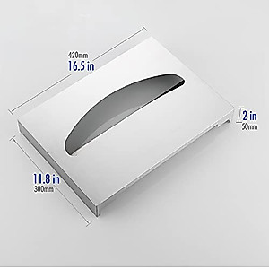 Toilet Seat Cover Dispenser Wall Mounted SUS 304 Stainless Steel Brushed