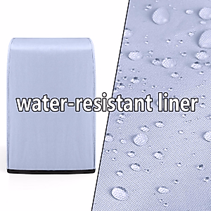 Luxja Food Processor Cover for Cuisinart and Hamilton Beach 10-14 Cup Processor, Food Processor Dust Cover with Accessories Pockets, Black