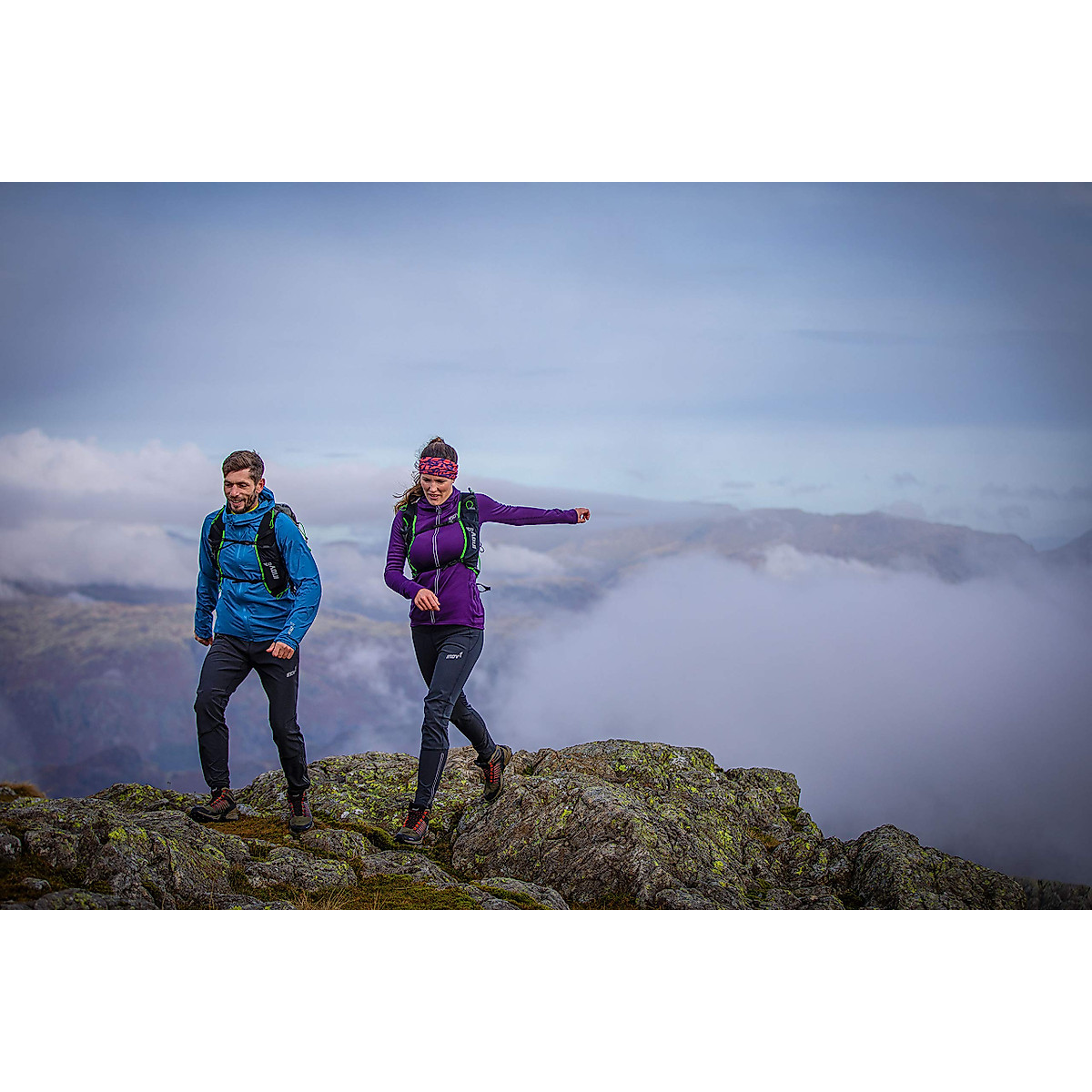 Inov-8 Men's Roclite G 345 GTX Mid Waterproof Lightweight Hiking Running Boots, Brown/Red, 9.5