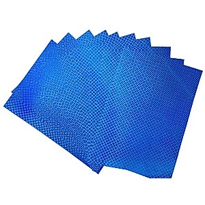 longshine-us 10 Sheets 8" x 12" 250 gms Colorful Checkered Blue Soft Touch Cardstock Premium Card Sparkling Assorted Mixed Colors Craft Glitter Cardstock Cardmaker DIY Gift