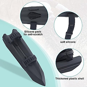 MAKELEN Front Fender for Road Bike and MTB - Mud Guard Mudflap for E-bike - Black