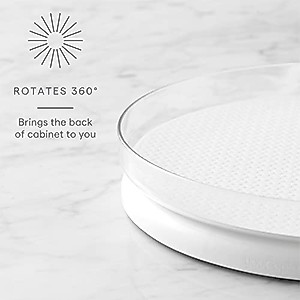 YouCopia FridgeView Fridge Turntable, Lazy Susan Organizer for Refrigerator Storage, 11” , White