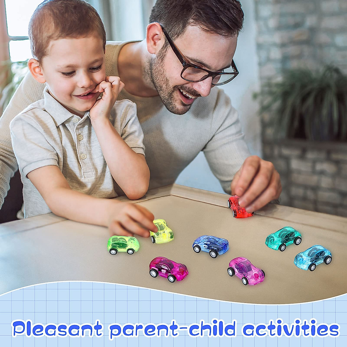 100 Pcs Mini Pull Back Cars Bulk Plastic Racing Vehicles Pull Back Car Friction Powered Small Racing Cars Playsets for Kids Birthday Christmas Classroom Prizes Goodie Bags Fillers Classroom Prizes