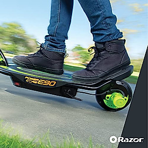 Razor Power Core E90 Electric Scooter with hub motor, push-button throttle, for kids 8+