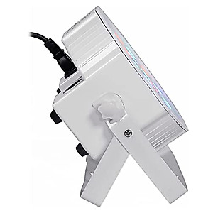 (6) Rockville LED RGB Par Can Wash Light - White Bundle: (3) DJ/Club/Stage Wash Lights, (1) Universal Travel Bag, (1) 25ft 3 Pin DMX Lighting Cable, (5) 10ft 3 Pin DMX Lighting Cables (15 Items)