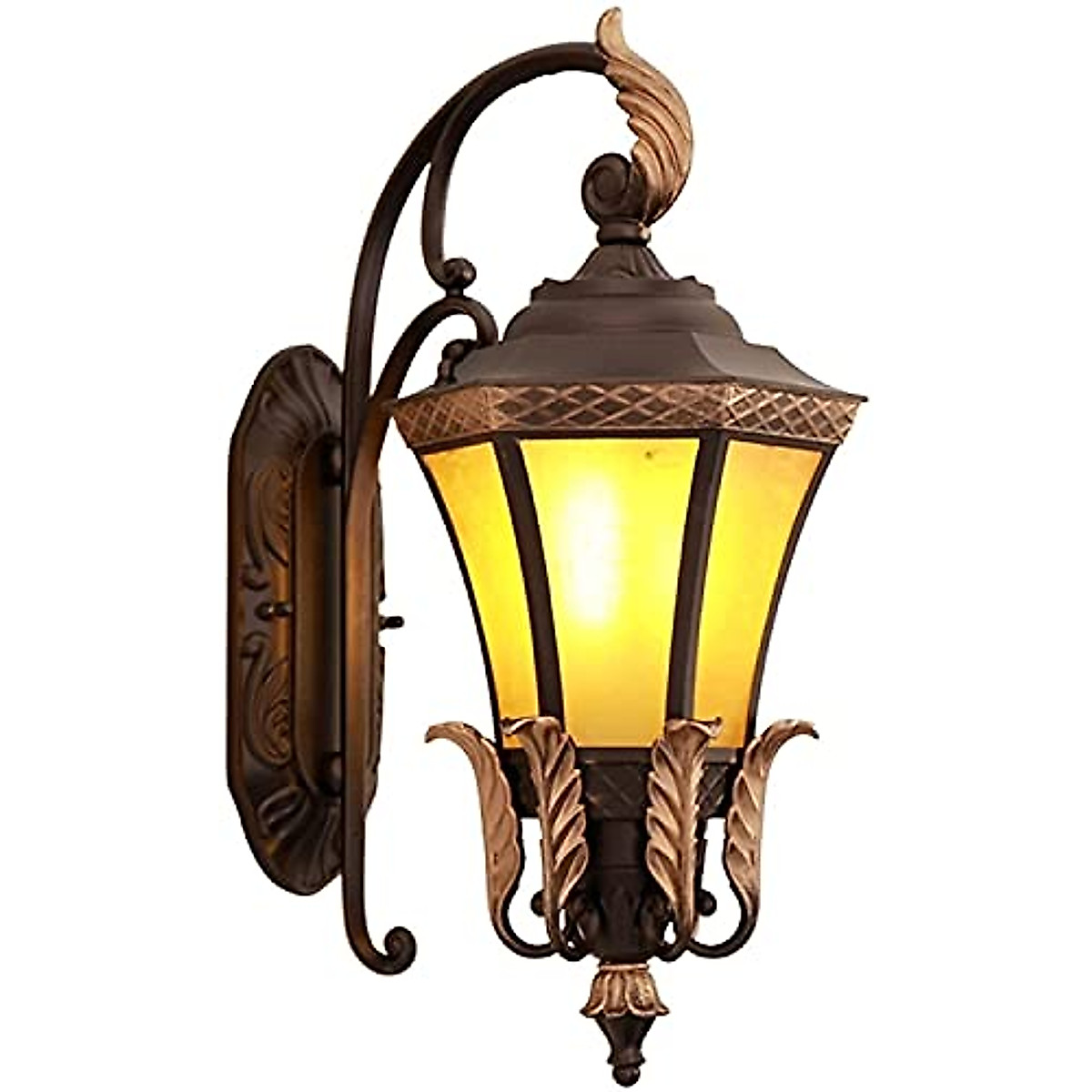 JYHZ Wall Lamp, Retro Outdoor Aisle Home Garden Patio Door Wall Lamp, Glass Wall Lamp, Reading Lamp, Farmhouse Porch Headboard Dressing Table Lighting