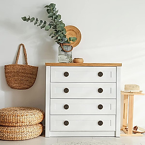 Ismosm 6 Pack Gold Cabinet Dresser Drawer Knobs, Cabinet Hardware, Bling Modern Metal Drawer Pulls and Knobs for Cabinets, Dressers, and Many Other Home and Office Furniture (Gold 6 Pcs)