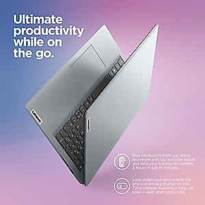 Lenovo IdeaPad 1i - (2023) - Everyday Laptop Computer - Windows 11-15.6" FHD - 4GB Memory - 128GB Storage - Intel Celeron N4500 - Cloud Grey